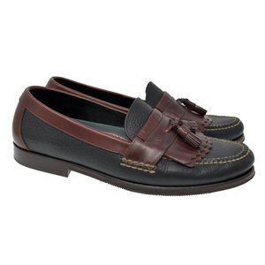 H.S. Trask | Shoes | Hs Trask Sz 1m Brown Black Leather Tassel Loafer ...